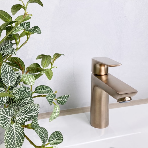 タリスE110 混合水栓 ブラッシュドブロンズ 71714140(TA05419)｜洗面所・水回りの通販｜ミラタップ（旧サンワカンパニー）