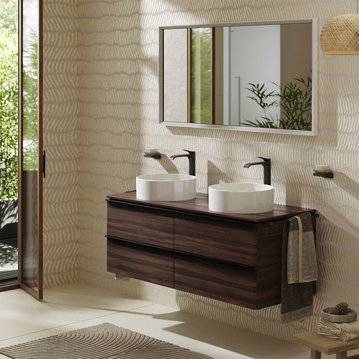 ヴィヴニス250混合水栓 マットブラック 75042670(TA05699)｜洗面所・水回りの通販｜ミラタップ（旧サンワカンパニー）